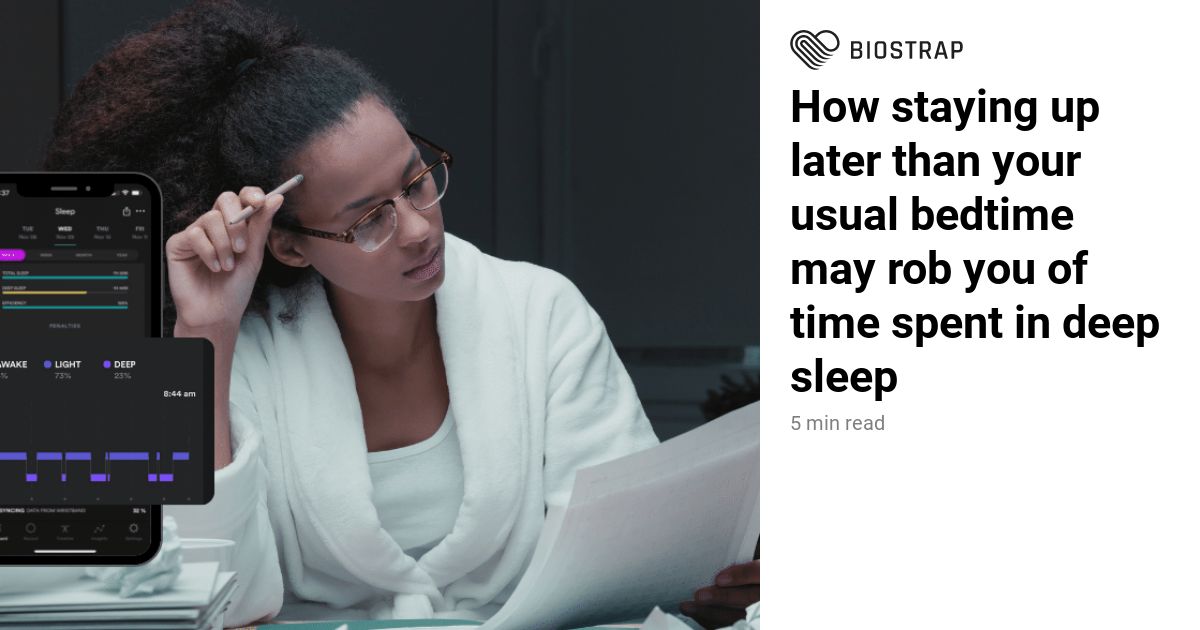 How Staying Up Late May Rob You Of Time Spent In Deep Sleep